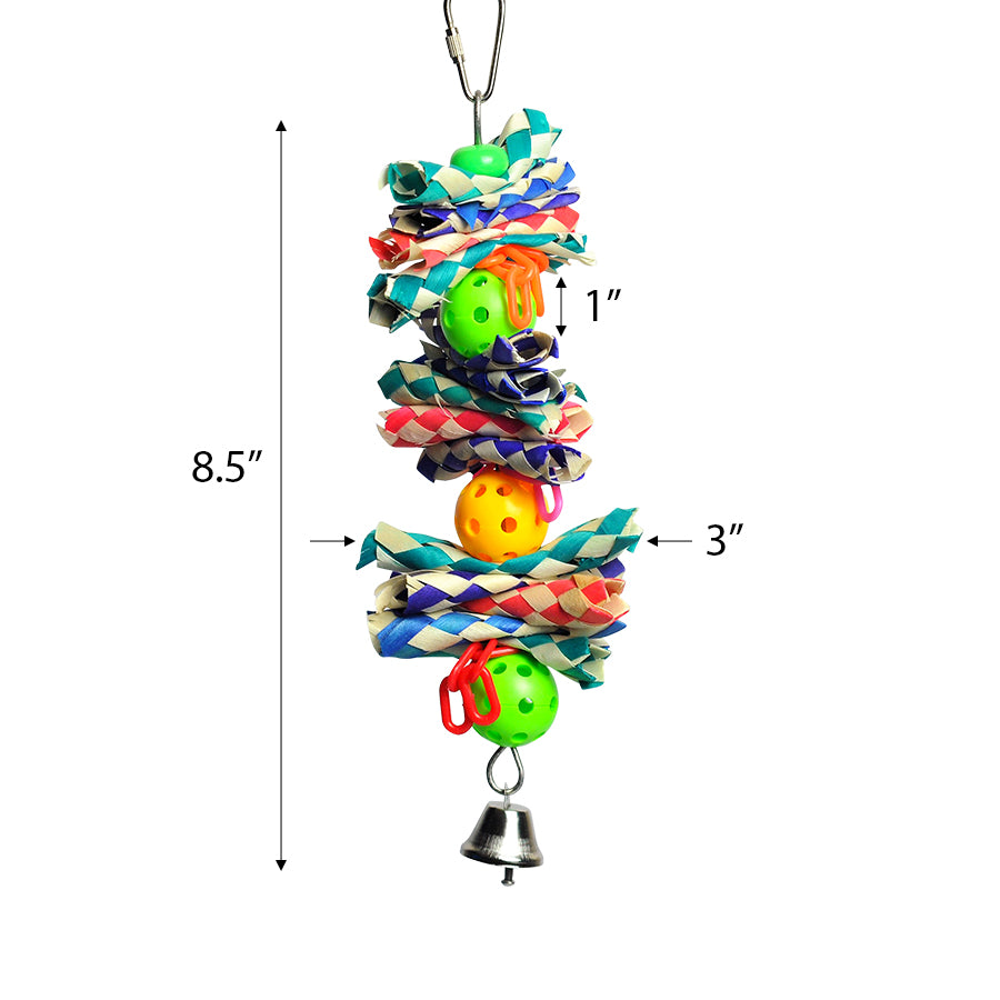Small Hanging Finger Traps & Balls - 12" x 3" x 3" – Chirpy Birdy